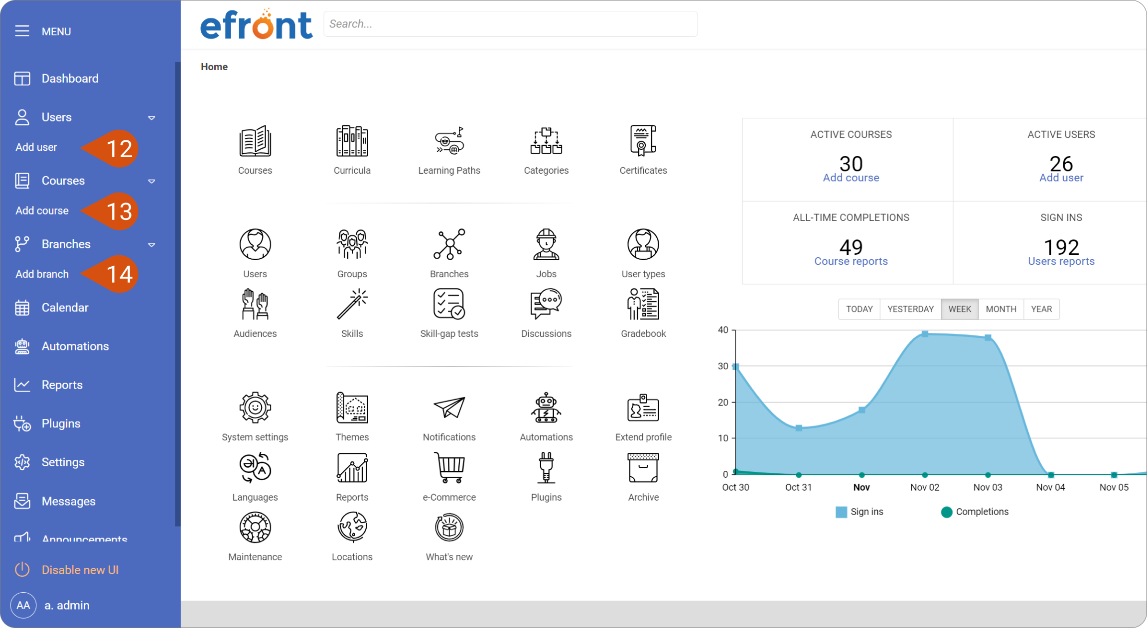 New admin UI Sidebar – How may we help you?