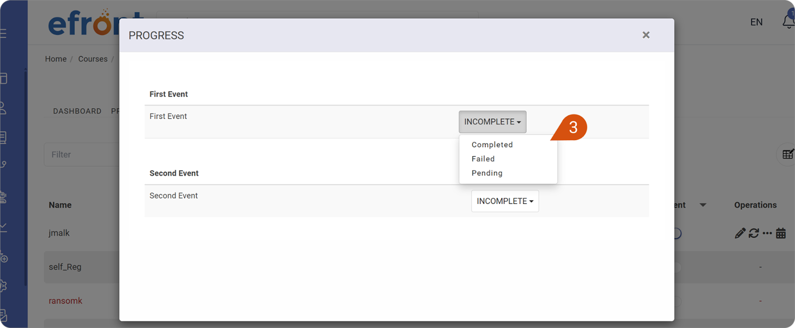 How to set the Training sessions as completed – How may we help you?